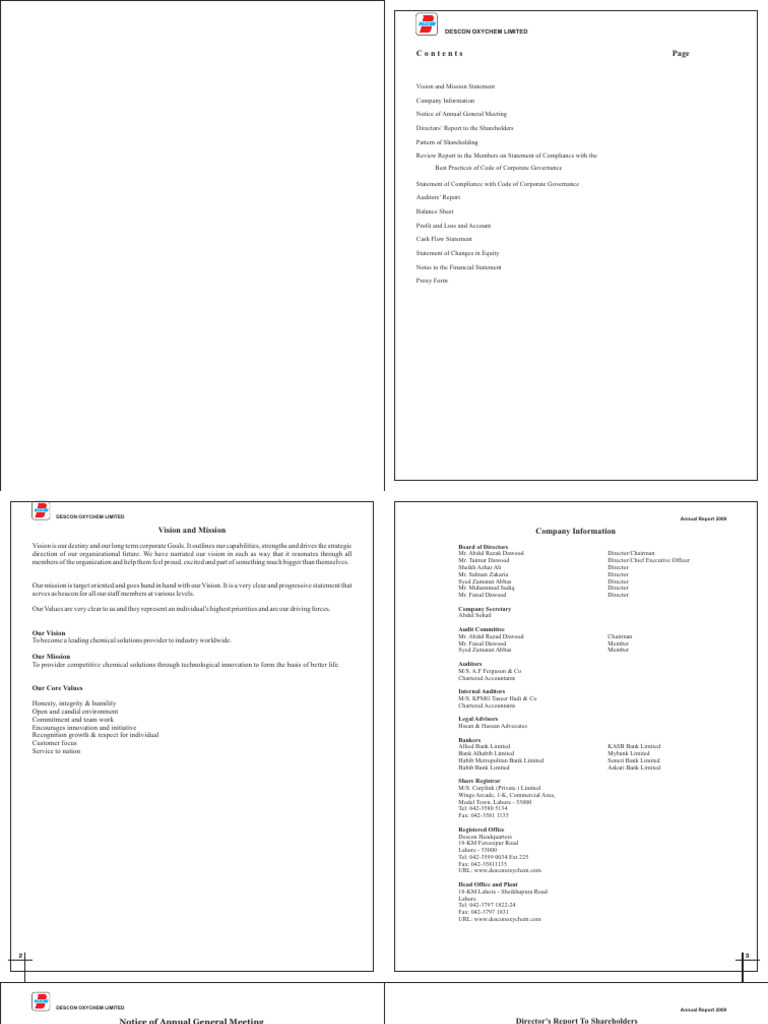 Descon Oxychem 2009 | PDF