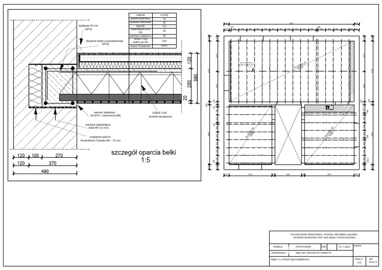 Strop Gestozebrowy-Układ1 | PDF