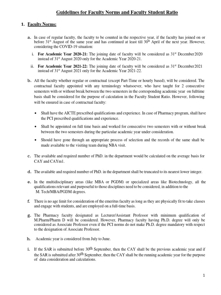 2-Guidelines For Faculty Updated 22-08-2023 | PDF