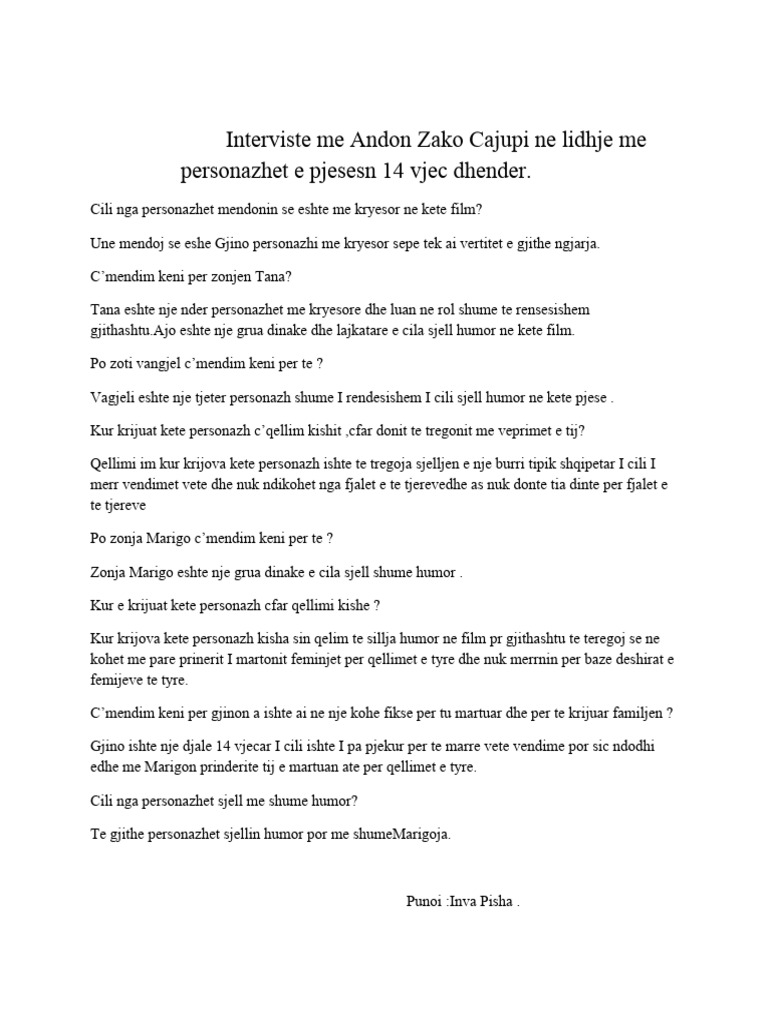 Anton Zako Cajupi | PDF