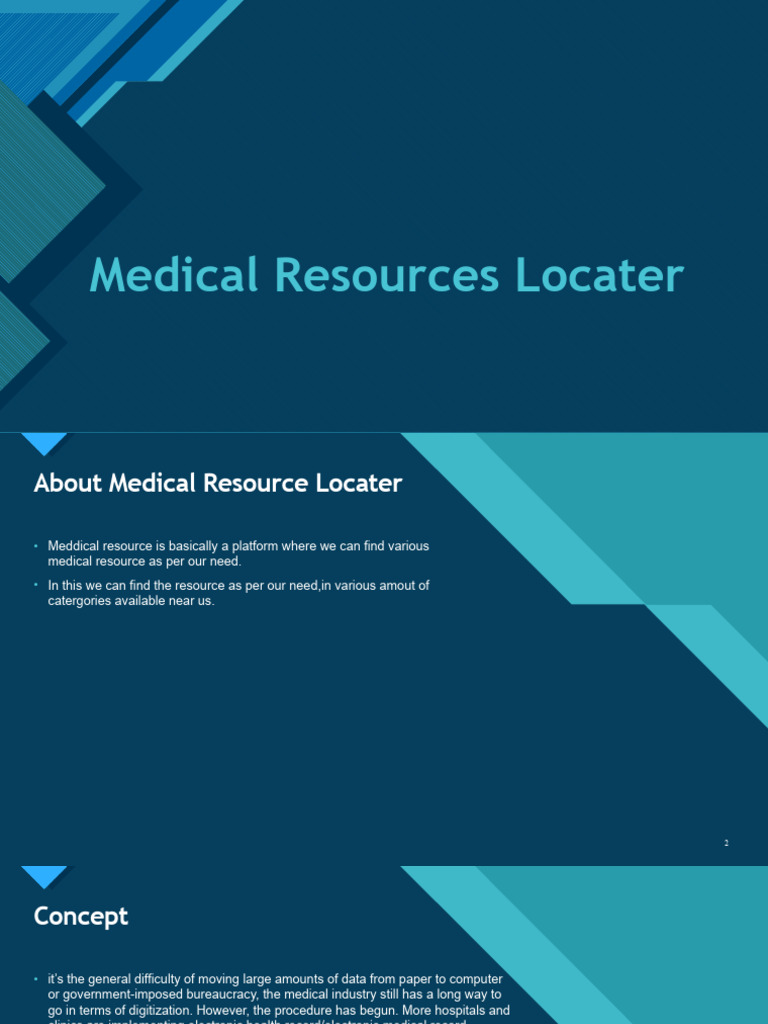 Medical Resources Locater | PDF