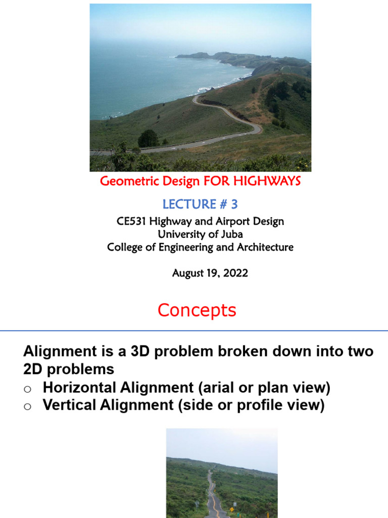 Highway Geometric Design Updated | PDF