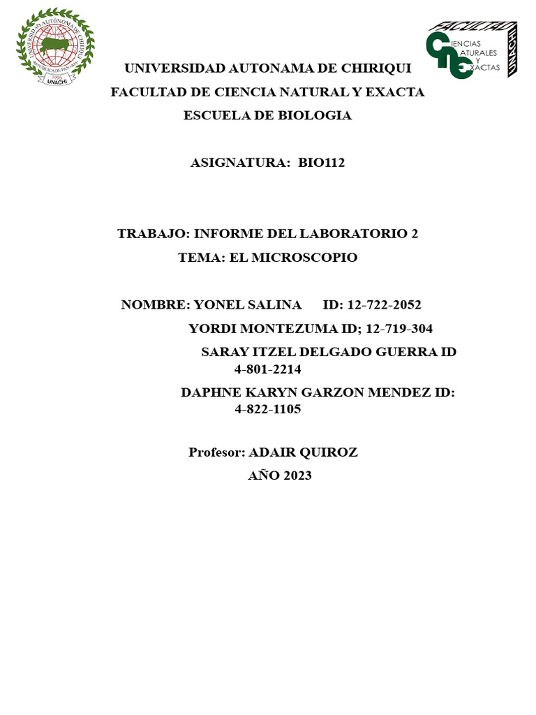 Informe de Lab 2 | PDF
