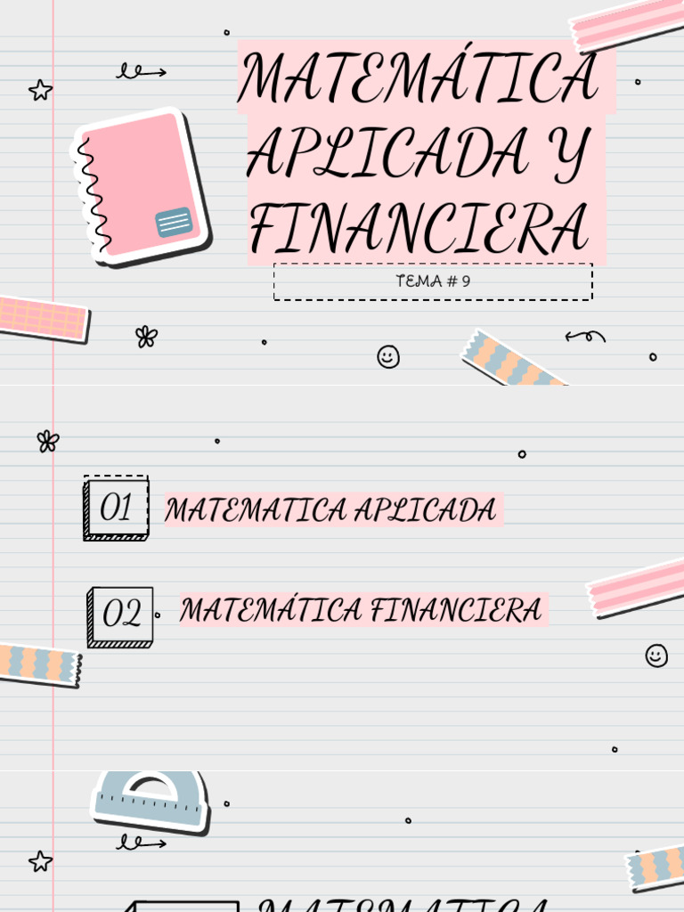 MATEMATICA APLICADA | PDF | Álgebra | Objetos matemáticos