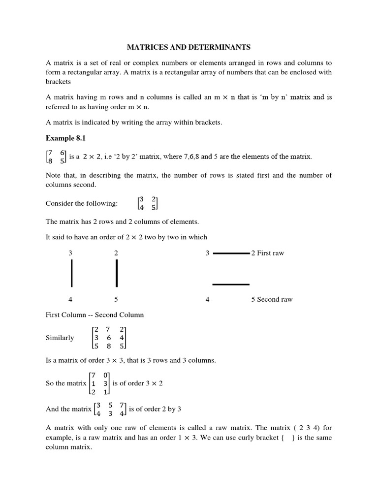 Determination | PDF | Matrix (Mathematics) | Determinant
