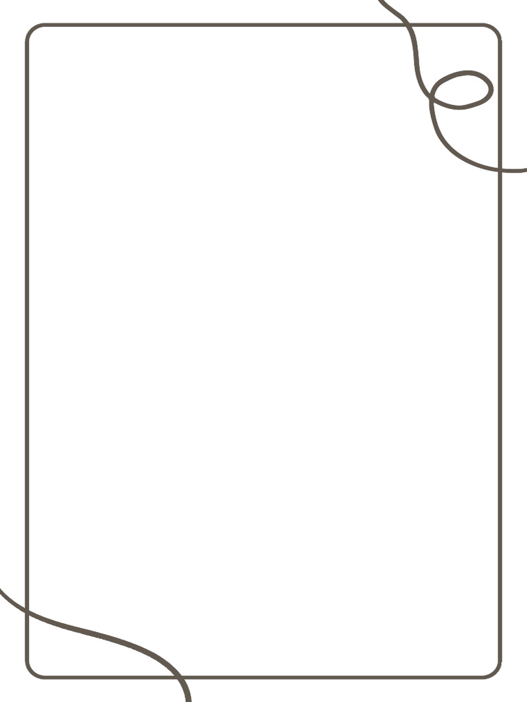 White Minimalist Line Doodles Creative Page Border | PDF