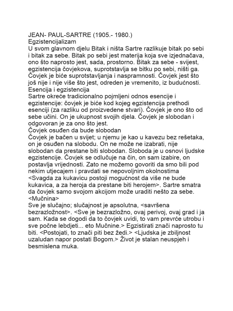Sartre | PDF