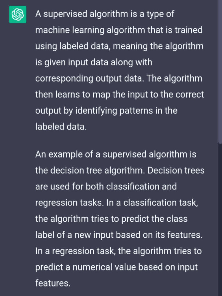 Supervised Algorithm | PDF | Computers