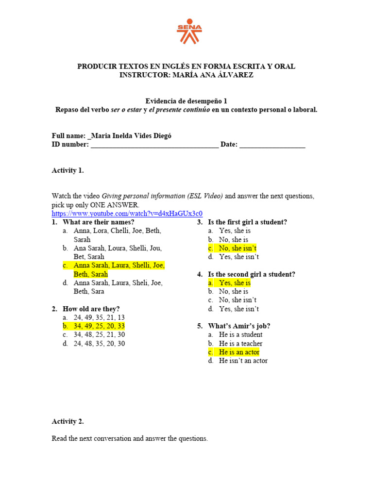 Tarea Mari Videos | PDF | Career & Growth