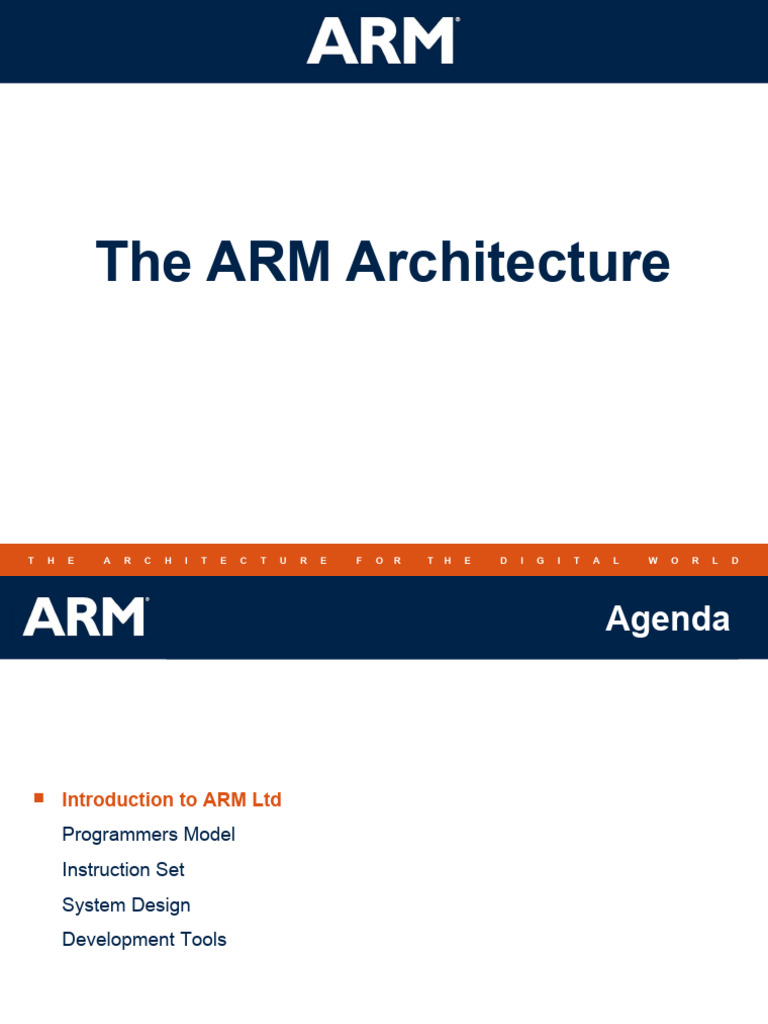 07-Arm Overview | PDF | Computer Architecture | Central Processing Unit