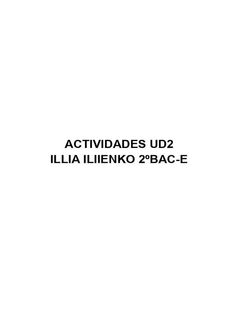 TIC-Actividades UD2 | PDF