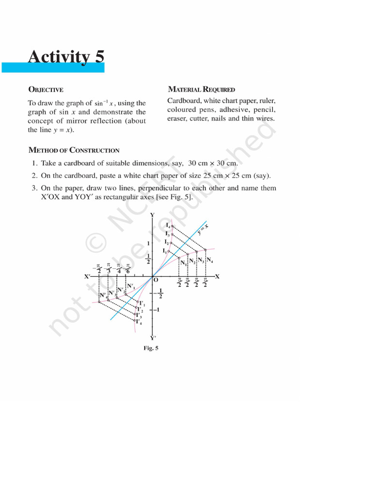 XII Maths Lab Activity 1 | PDF