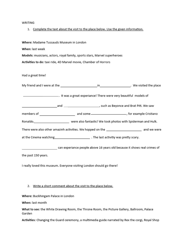 Flash 5 - WRITING - Module 3 | PDF