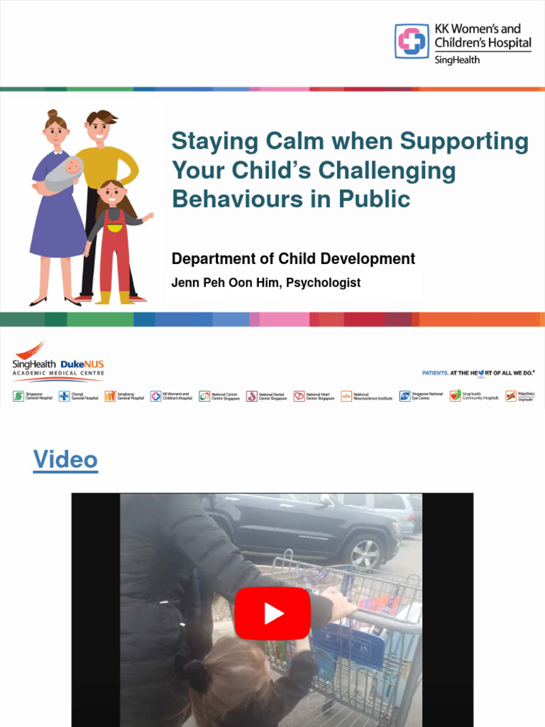 Staying Calm When Supporting Child's Challenging Behaviours in Public | PDF Staying Calm When Supporting Child's Challenging Behaviours in Public | PDF