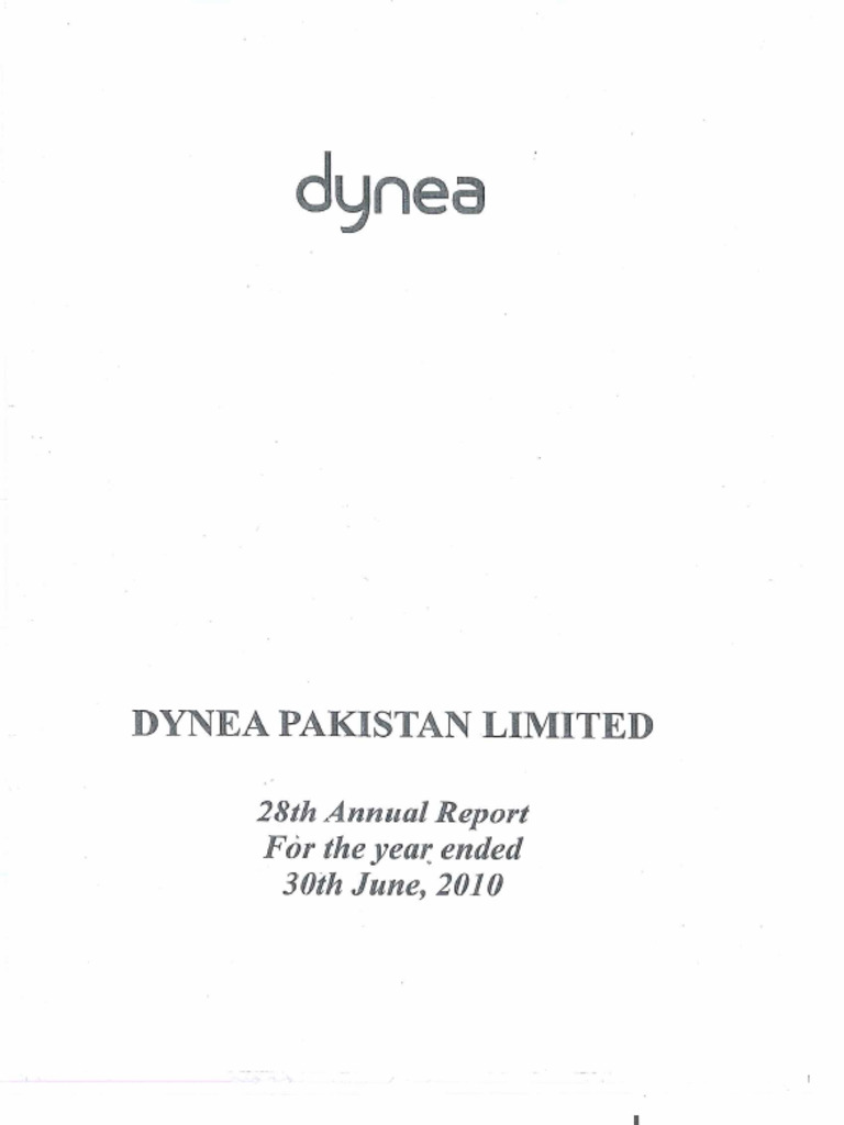 Dynea 2010 | PDF