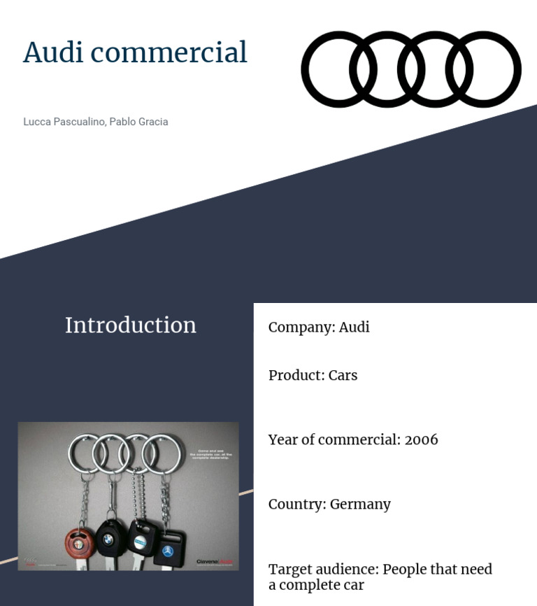 Audi Commercial | PDF