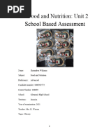 CAPE Foods and Nutrition UNIT 2 Paper 1 - 2020 | PDF