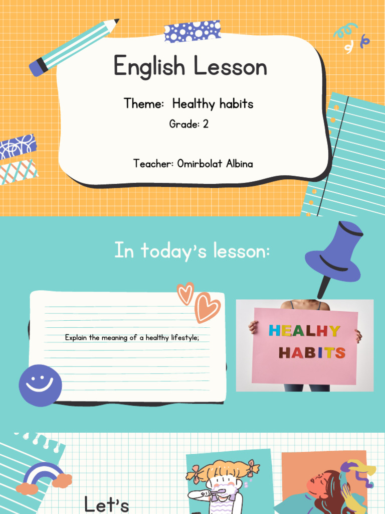 Healthy Habits for Grade 2 Students | PDF