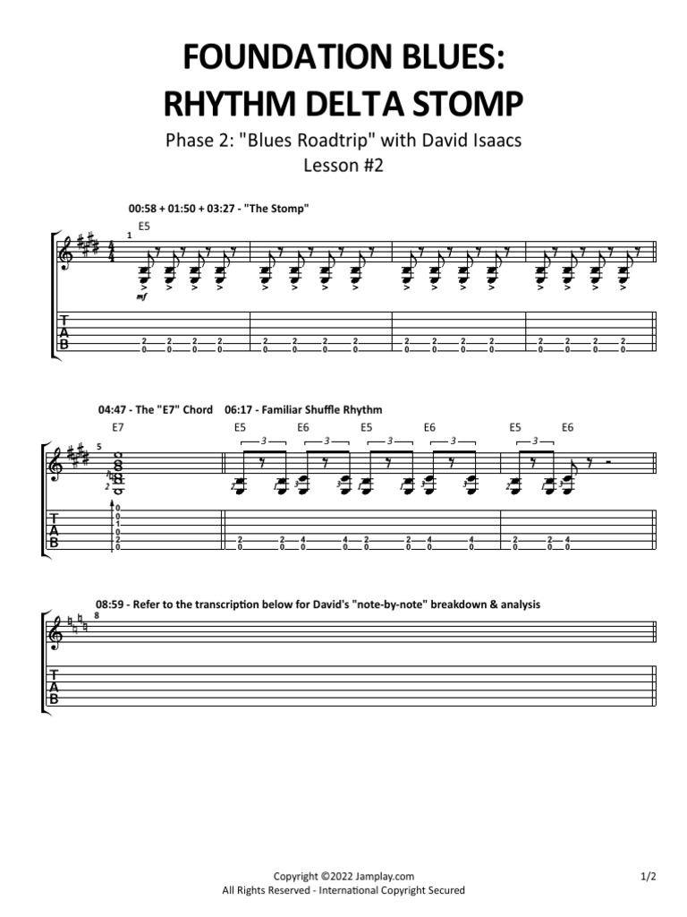 2 Rhythm The Delta Stomp | PDF