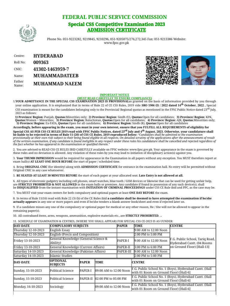 Online - Fpsc.gov - PK FPSC Css Reports Css SP Ac Detail 2023 P.PHP | PDF Online - Fpsc.gov - PK FPSC Css Reports Css SP Ac Detail 2023 P.PHP | PDF