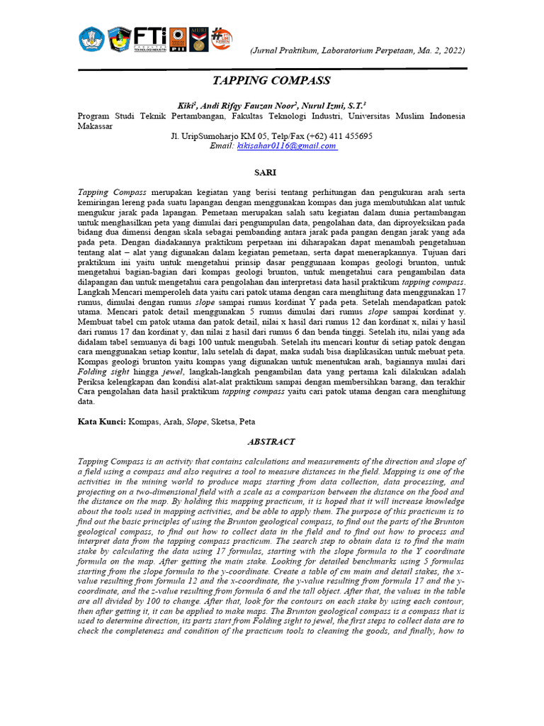 Tapping Compas | PDF