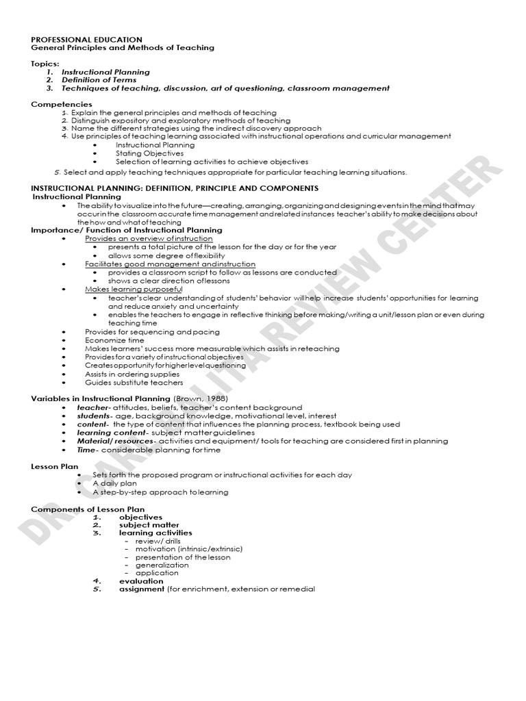 PED 4 Methods and Strategies of Teaching | PDF | Hypothesis | Learning