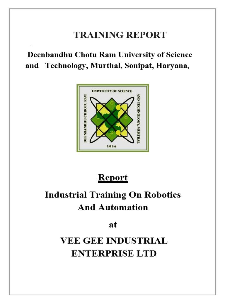 Vee Gee Training Report | PDF