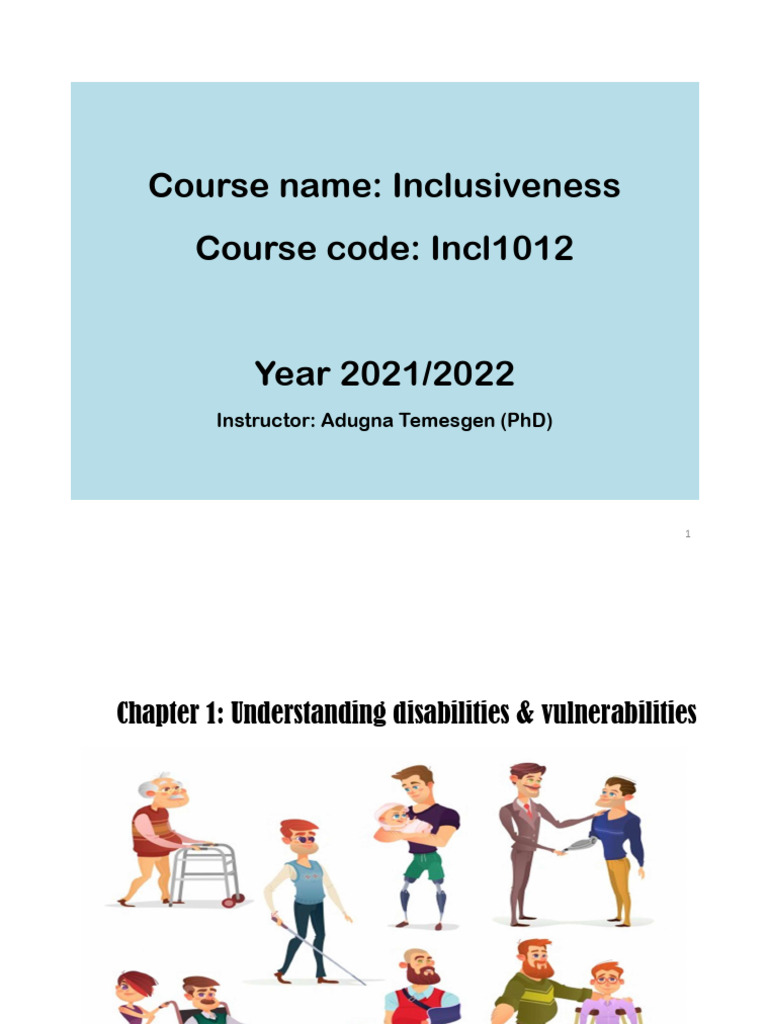 CH 1 | PDF | Disability | Visual Impairment