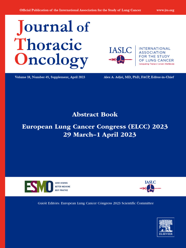 Abstracts ELCC 2023 | PDF | Epidermal Growth Factor Receptor | Oncology