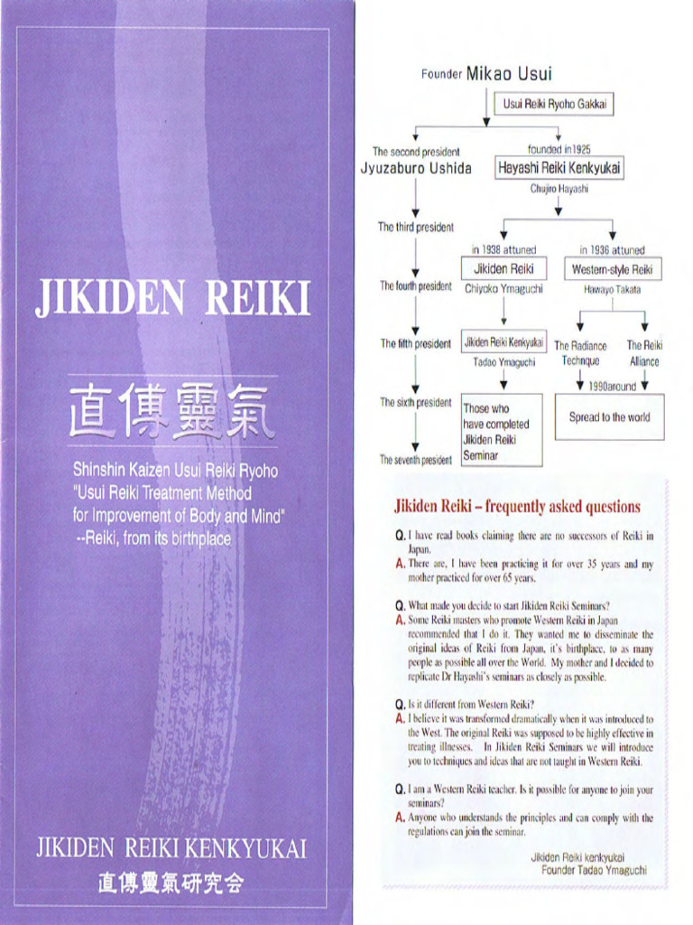Institute - Leaflet Jikiden Reiki | PDF
