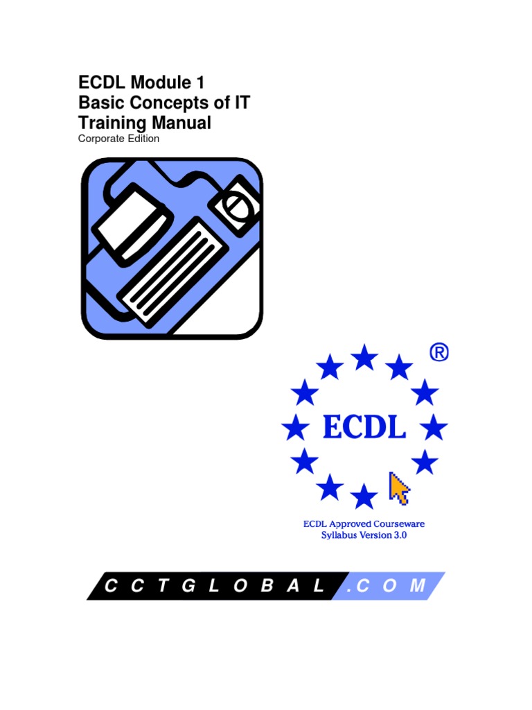 ECDL Module 1 Basic Concepts of IT Training Manual: C C T G L O B A L - C O M | PDF | Personal ...