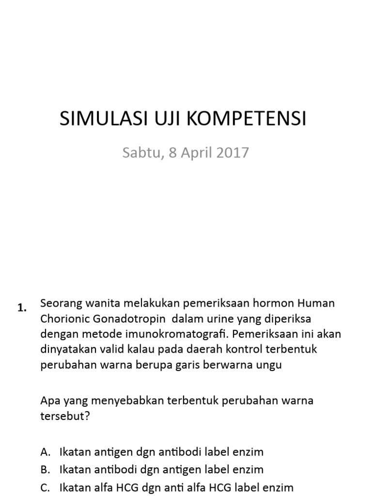 Simulasi Ujikom Set 1 | PDF