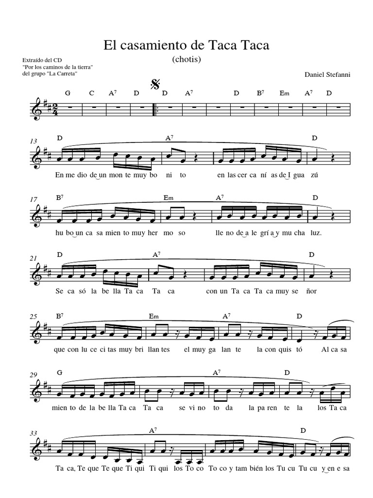 El Casamiento de Taca Taca | PDF