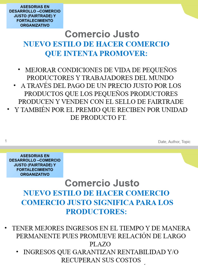 Comercio Justo: Significado y Normas | PDF | Comercio justo | Pesticida