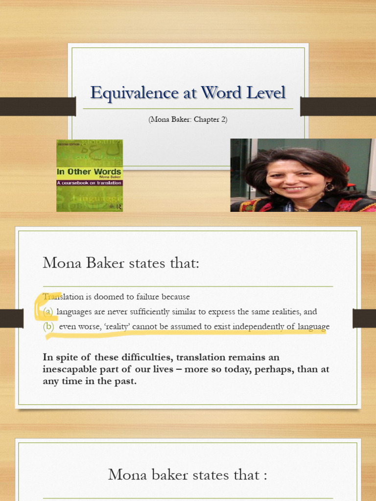 Equivalence at Word Level | PDF | Translations | Word