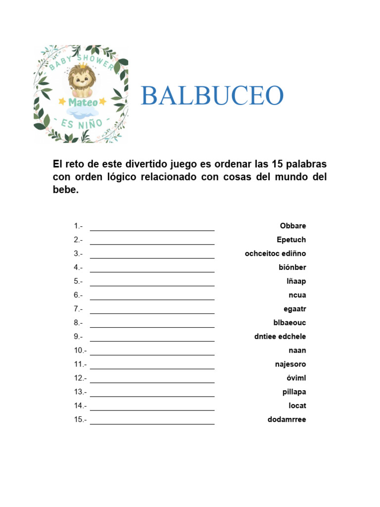 BALBUCEO | PDF