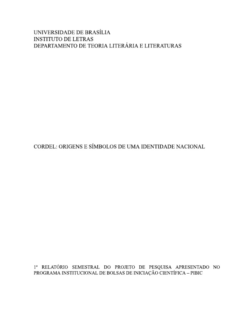 Relatório PIBIC | PDF Relatório PIBIC | PDF