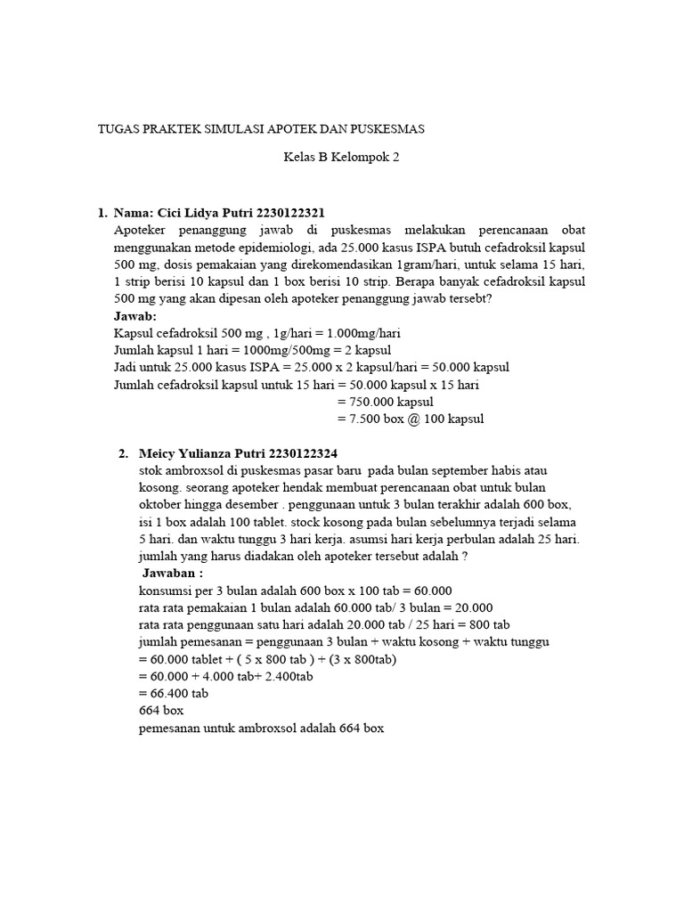Kelompok 2 Kelas B | PDF