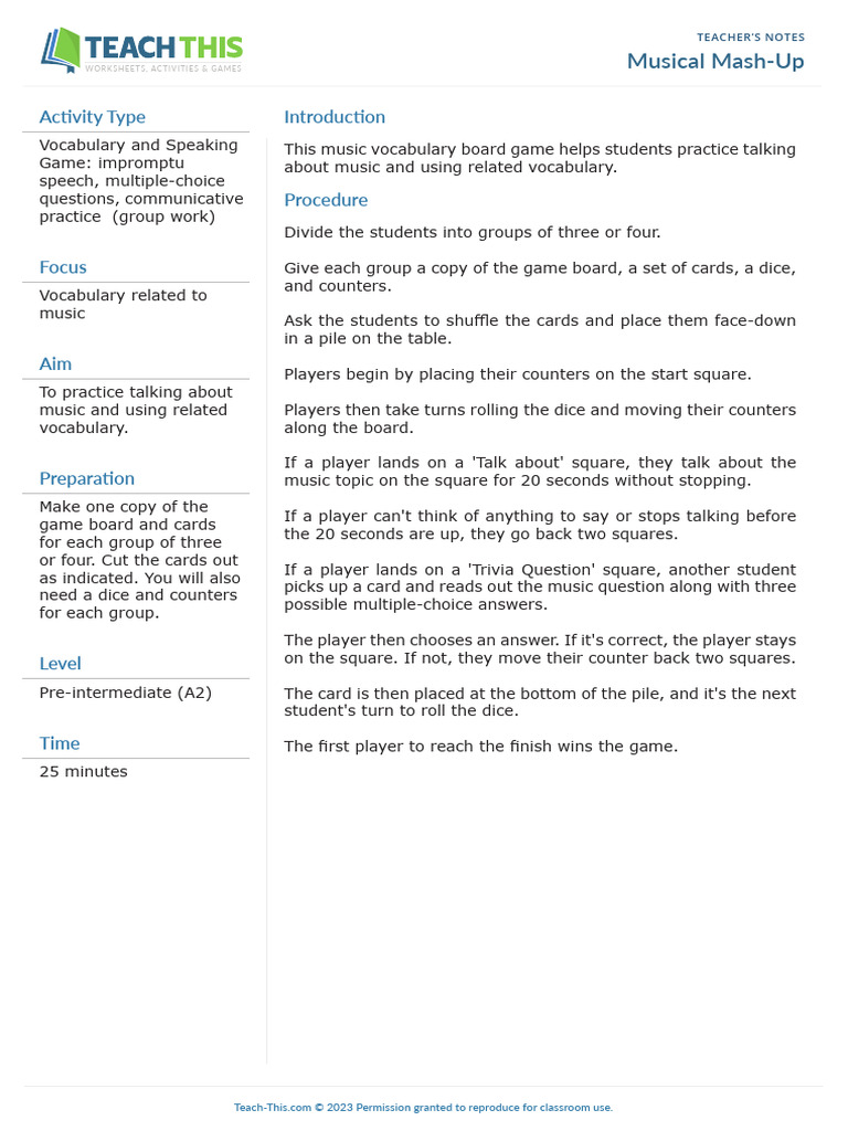 Musical Mash Up | PDF