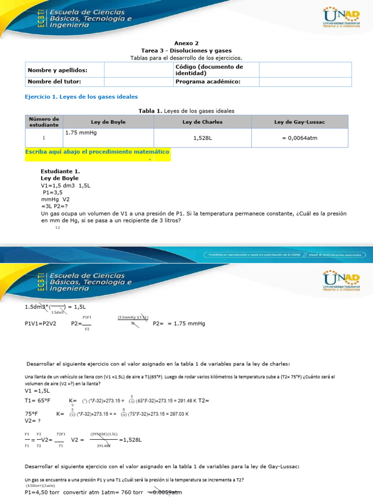 Ejercicio 3 Soluciones y Gases - Andres - Calles | PDF