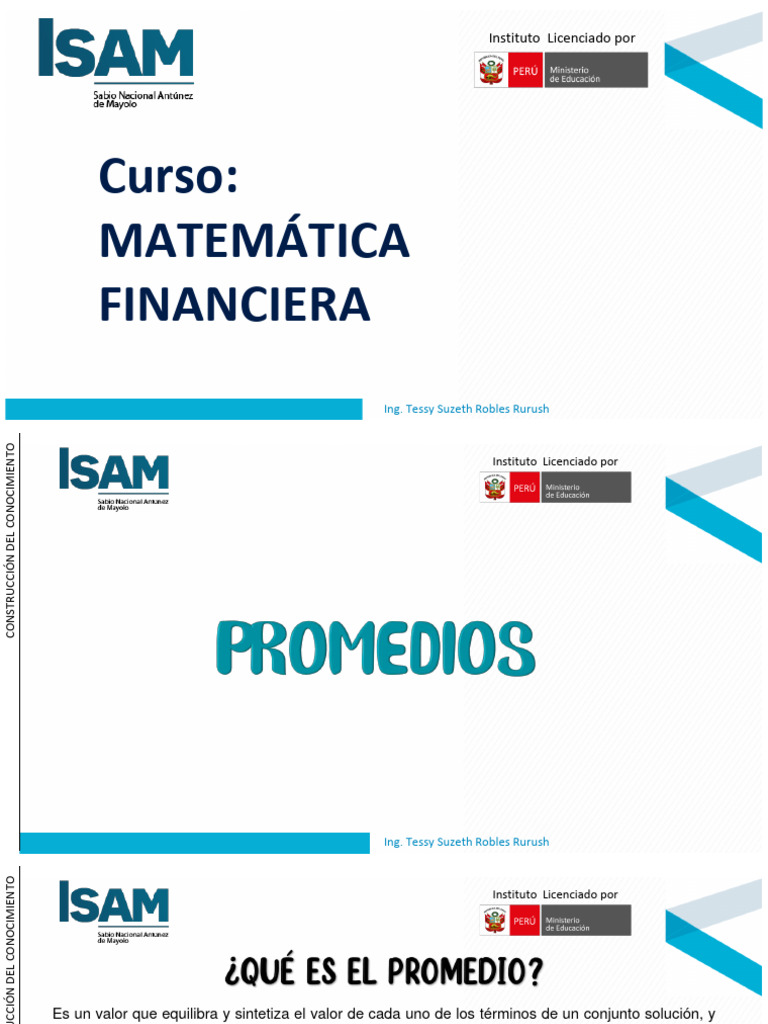 Tema 01 - Promedios | PDF