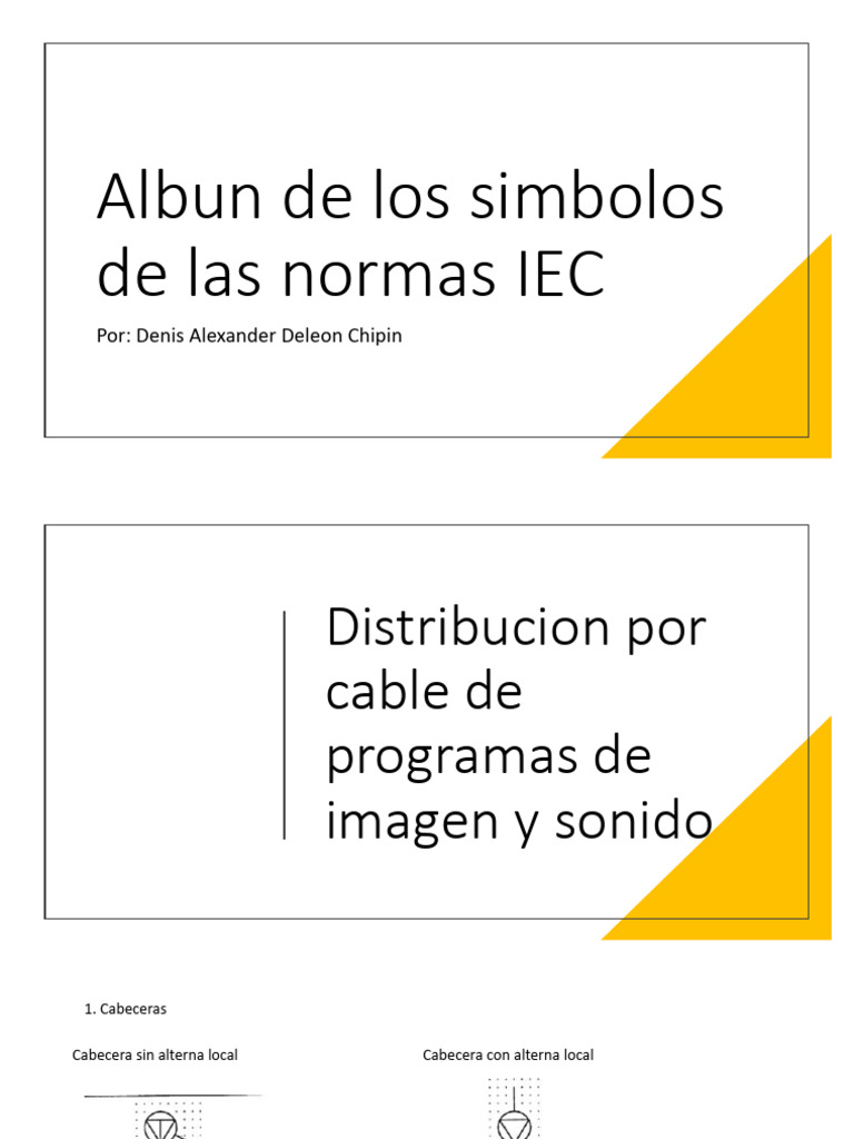 Albun de Los Simbolos de Las Normas IEC | PDF
