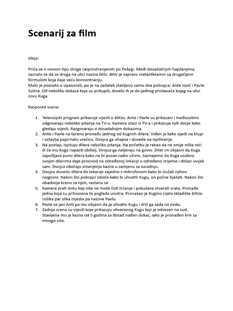 Scenarij Za Film | PDF