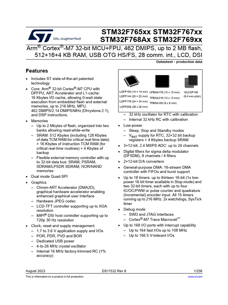 STM 32 F 767 Zi | PDF | Computers