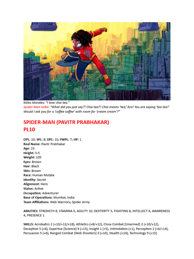 Spider-Man (Pavitr Prabhakar) | PDF | Young Adult
