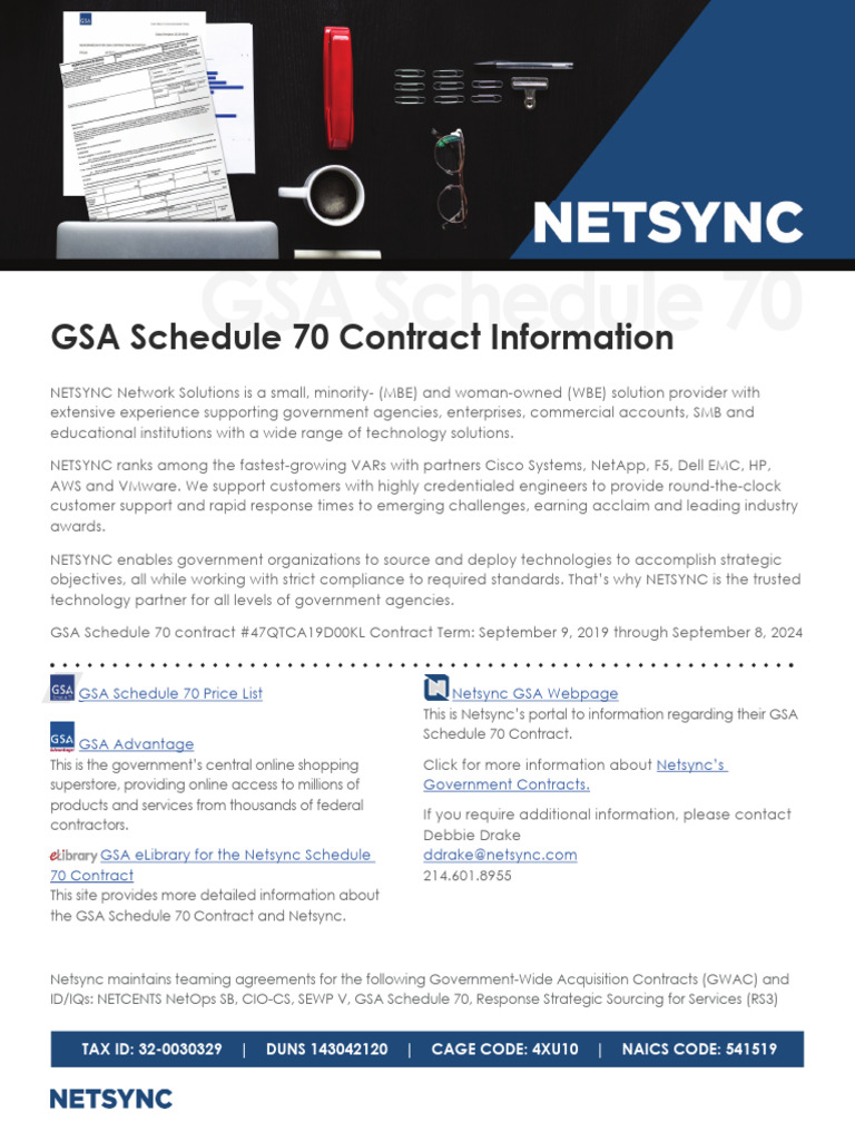GSA Schedule 70 Contract Information | PDF | Cloud Computing | Computer Network