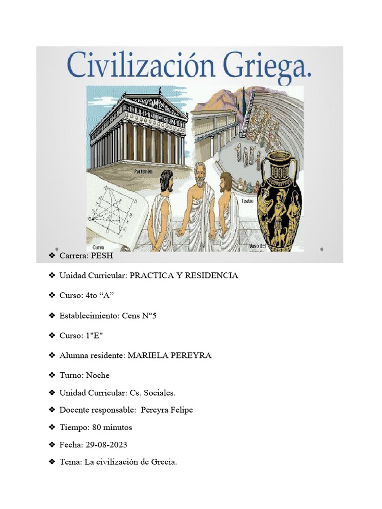 Plan Grecia | PDF | Esparta | Antigua Grecia