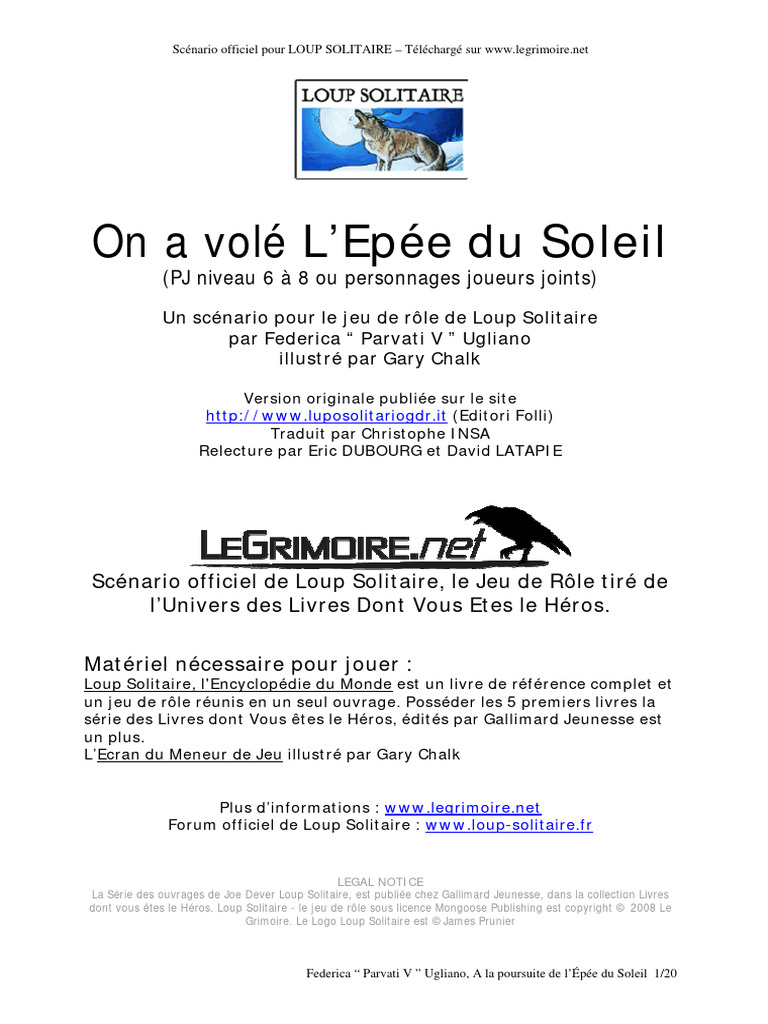 Epee Du Soleil | PDF