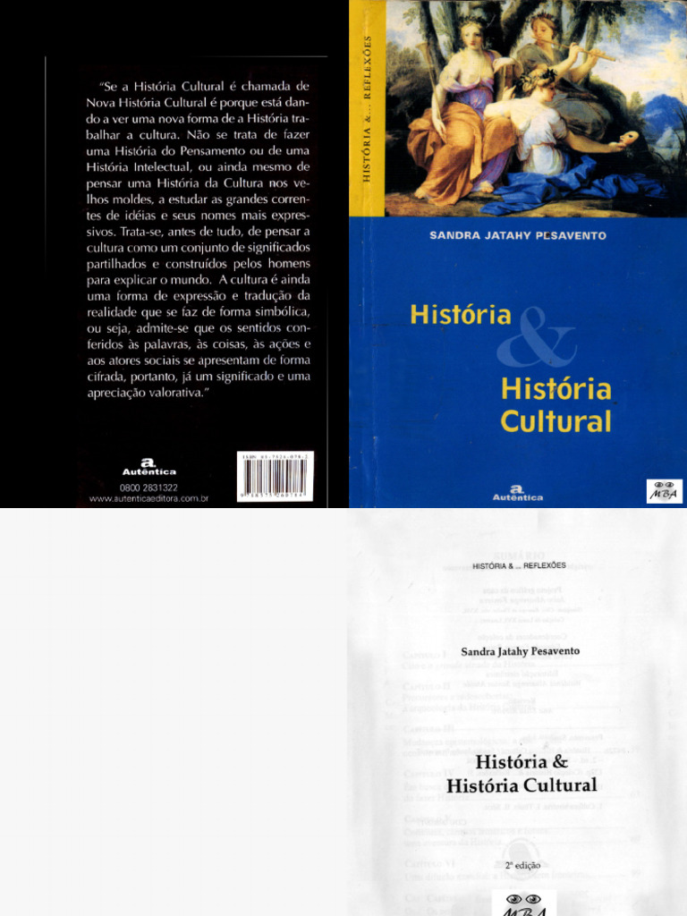 PESAVENTO, Sandra Jatahy. História & História Cultural | PDF