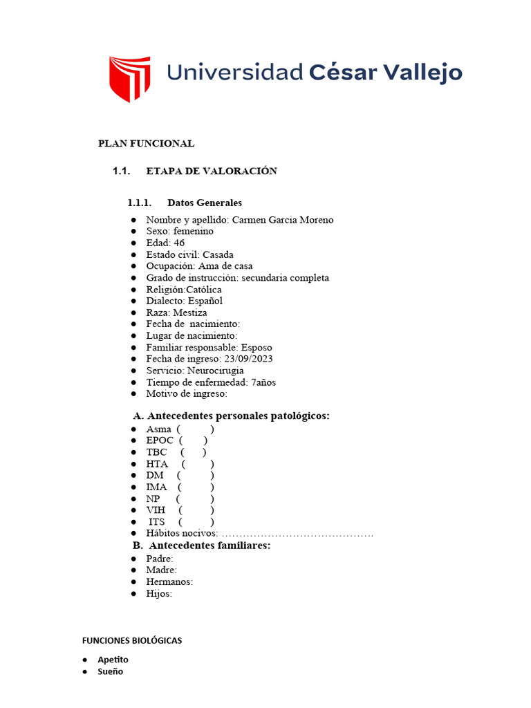 PLAN FUNCIONAL caso 1 BETSY | PDF